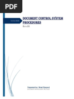 Document Control Procedure | PDF | Quality Management System | Specification (Technical Standard)