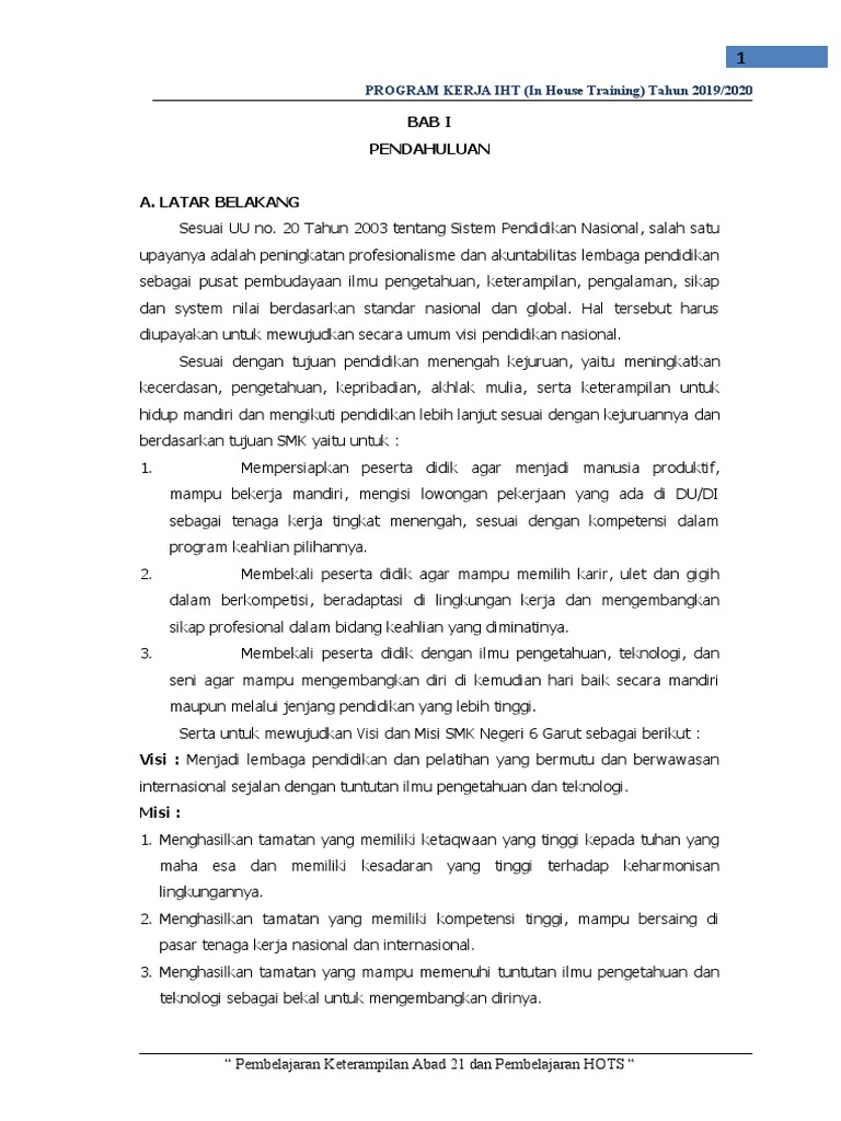 Proposal Iht Hot 2019 | PDF