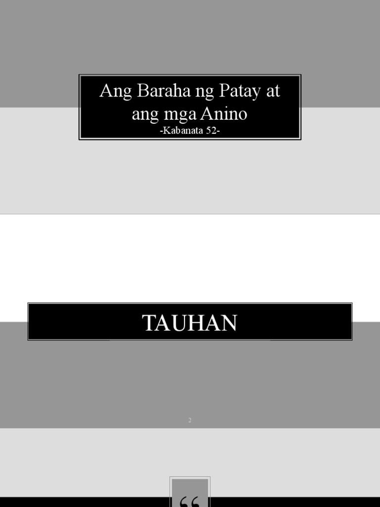 Kabanata 52 Tusing | PDF