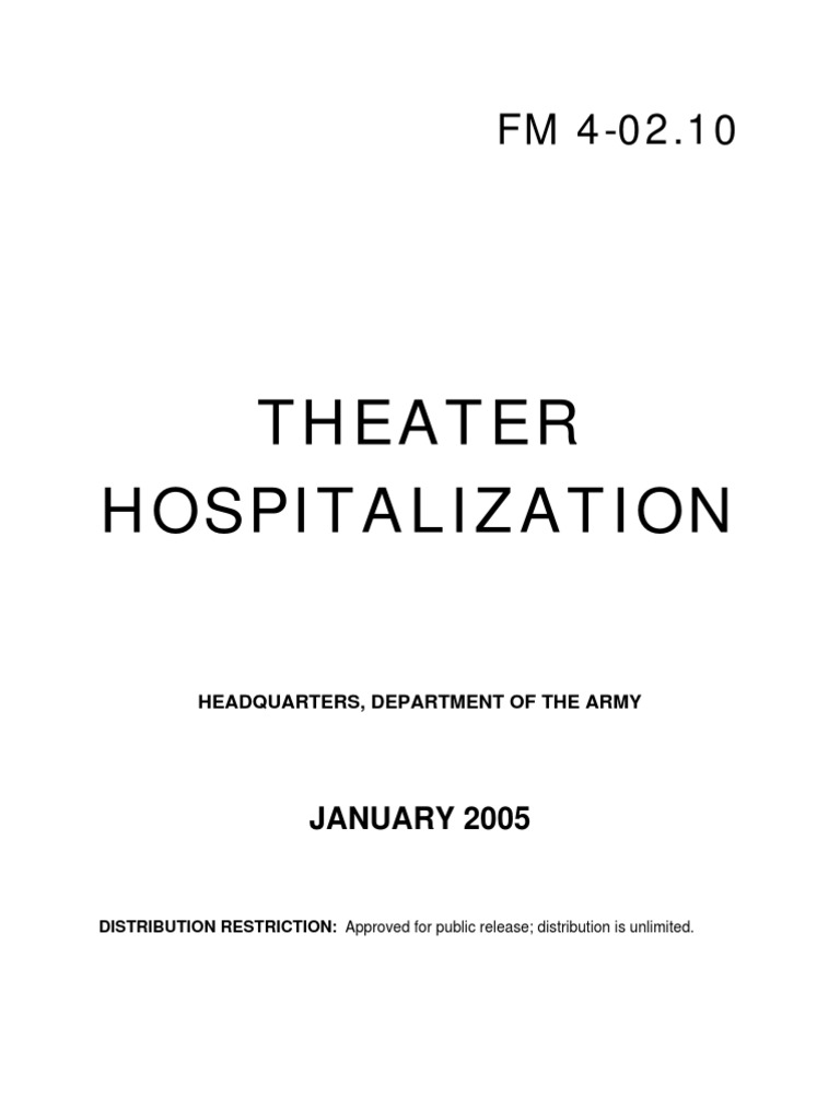FM 4-02.10 | PDF | United States Army | Health Care