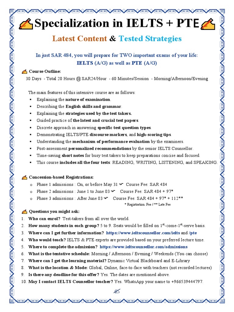 IELTS and PTE - Intensive Economy Course | PDF | Career & Growth