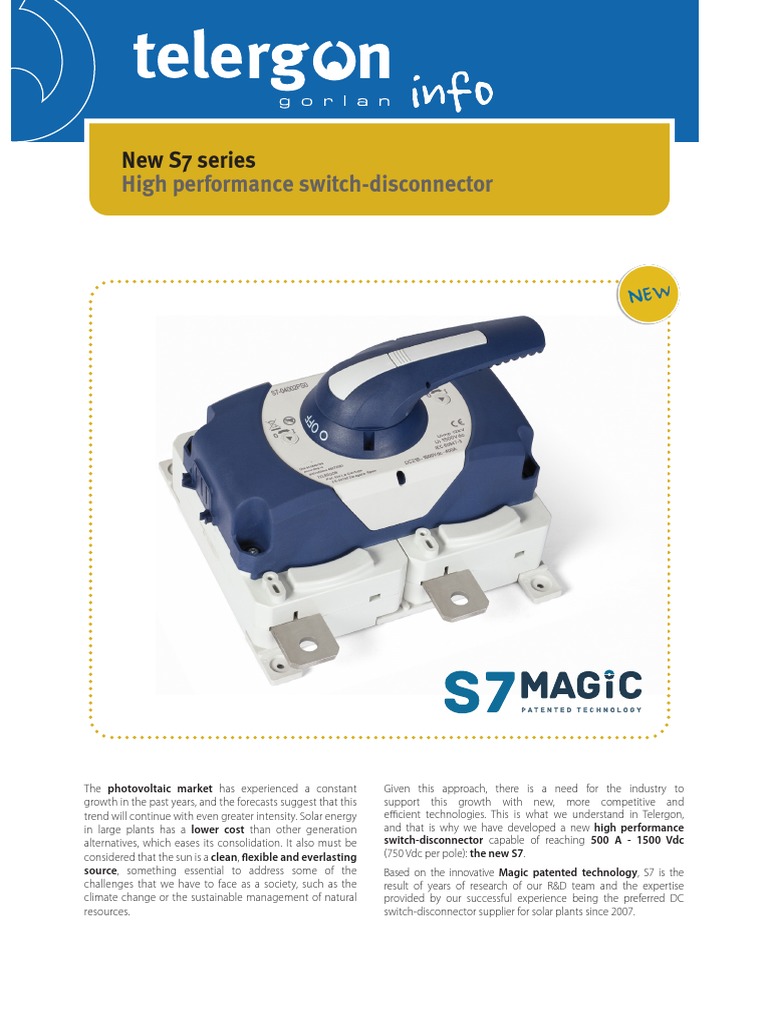 Telergon s7 English | PDF | Electrical Wiring | Solar Energy