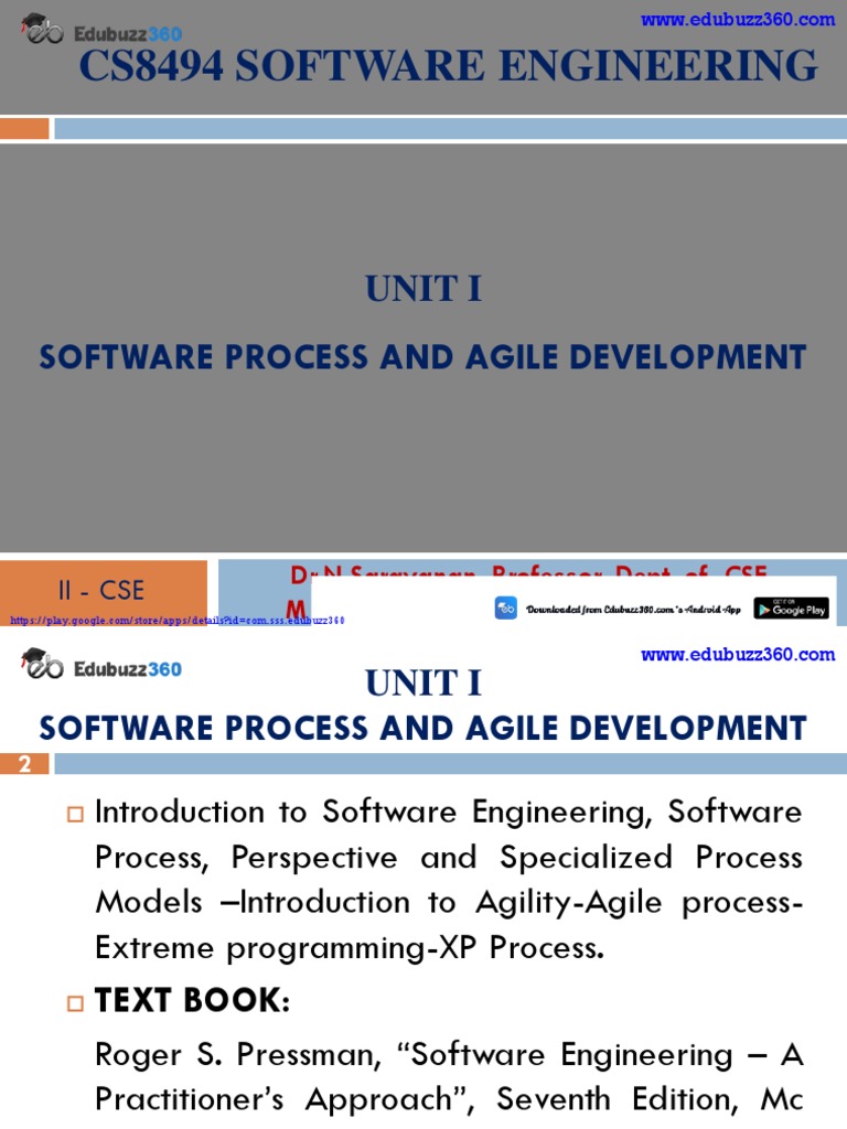 Unit 1 Se | PDF | Software Prototyping | Agile Software Development