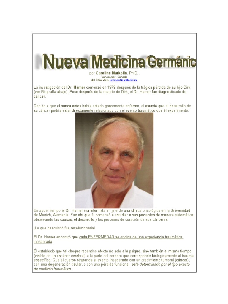 .La Nueva Medicina Germanica | PDF | Cáncer | Cerebro