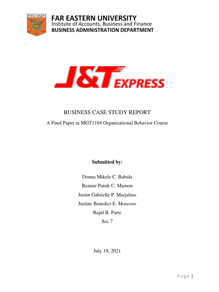JT Express Case Study | PDF | Employment | Business