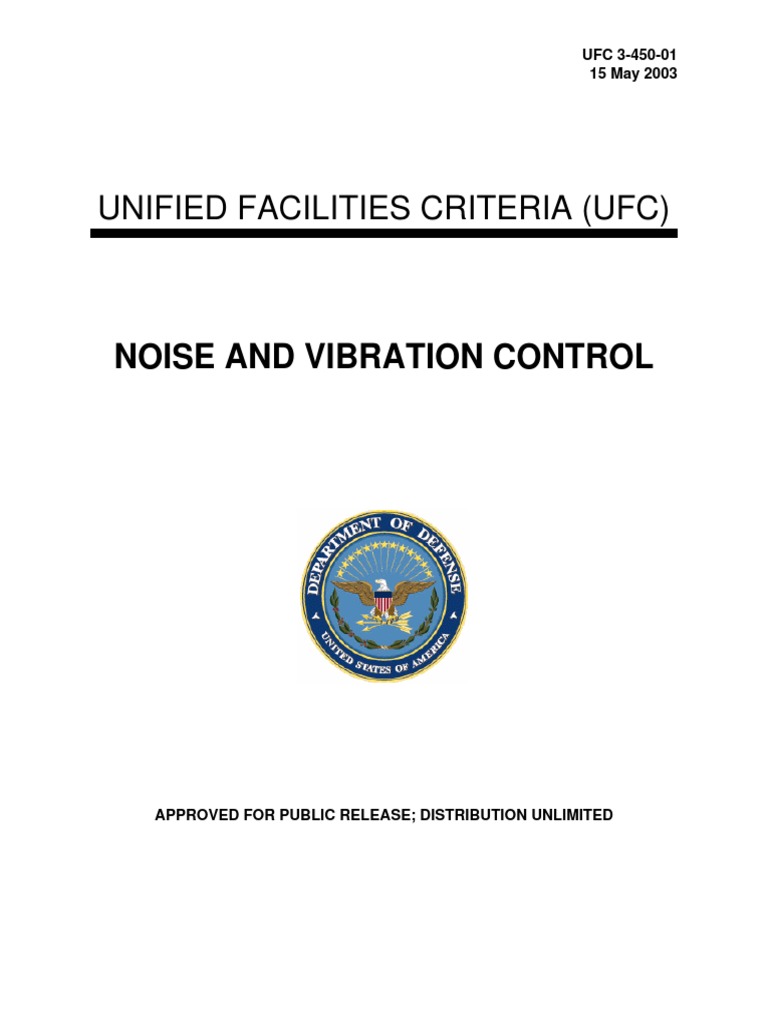 2003-UFC 3-450-01 - Noise and Vibration Control | PDF | Attenuation | Sound