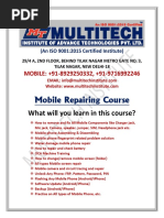 Advance Mobile Repairing Training | PDF