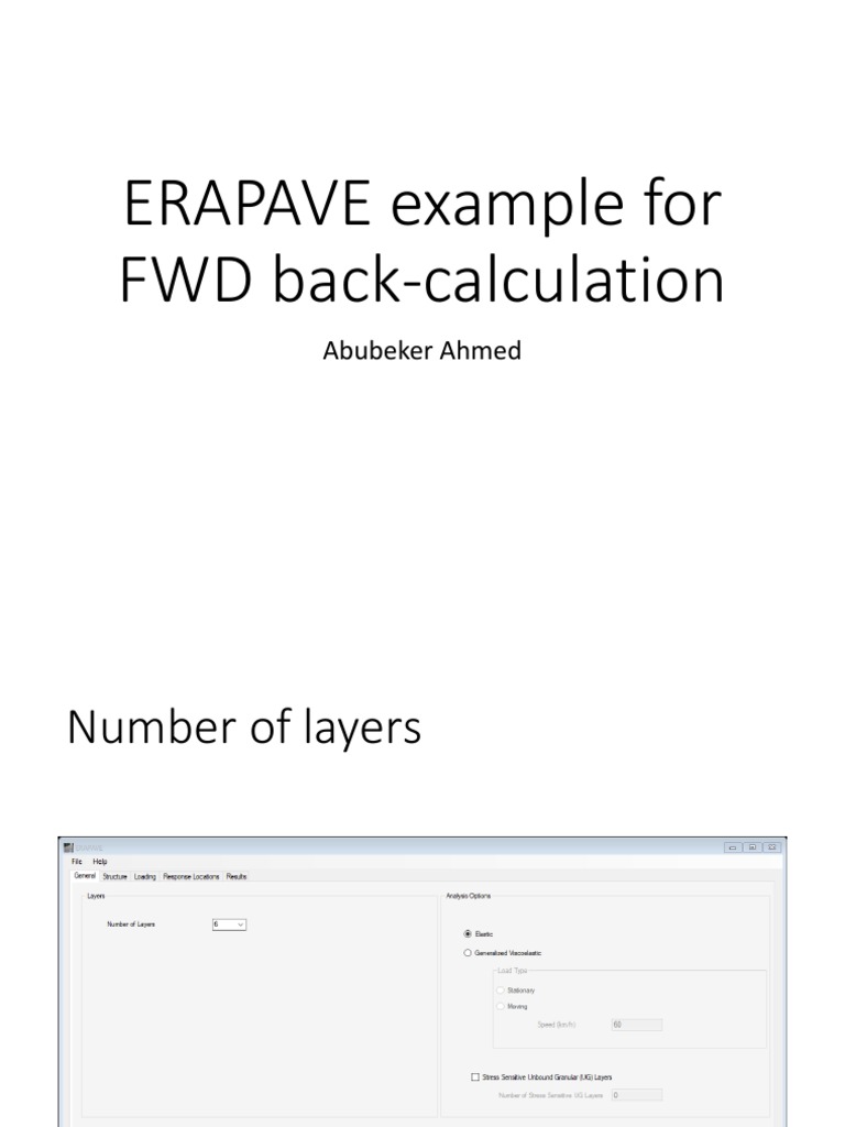 ERAPAVE Example For FWD Back-Calculation | PDF