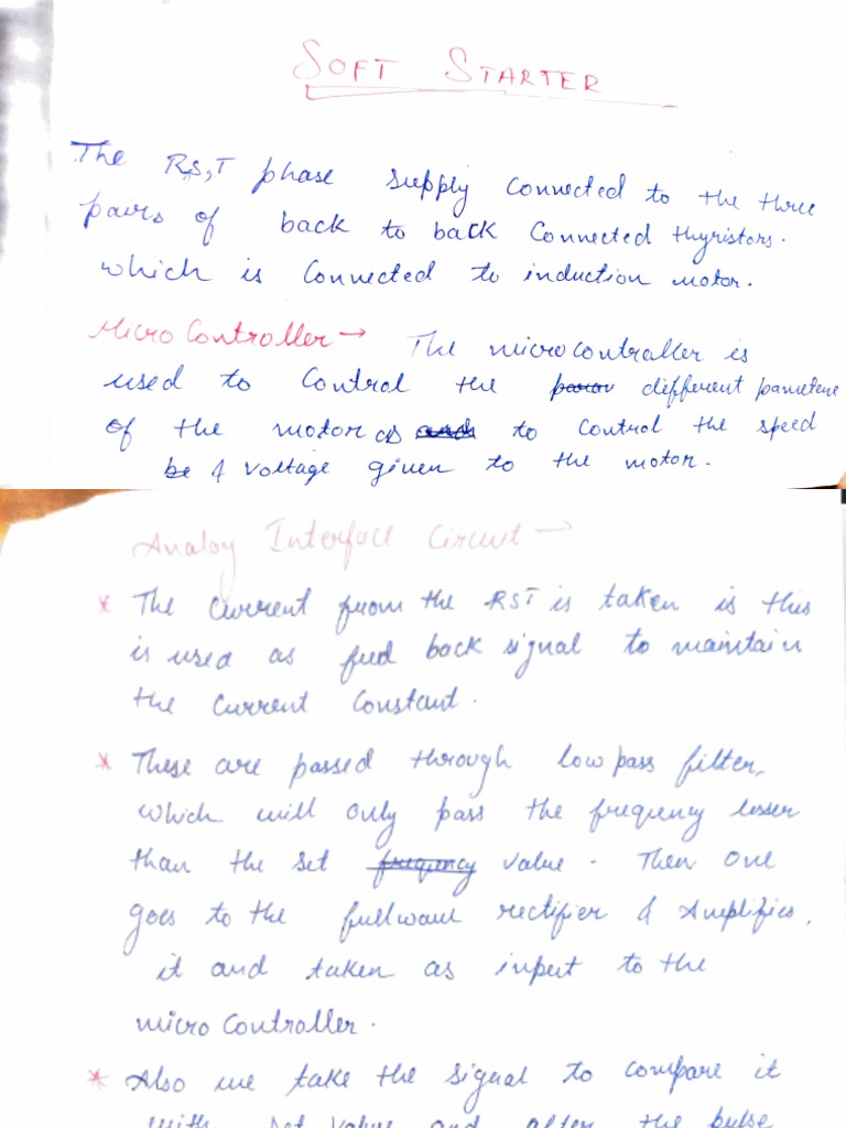 Soft Starter - Block Diagram | PDF