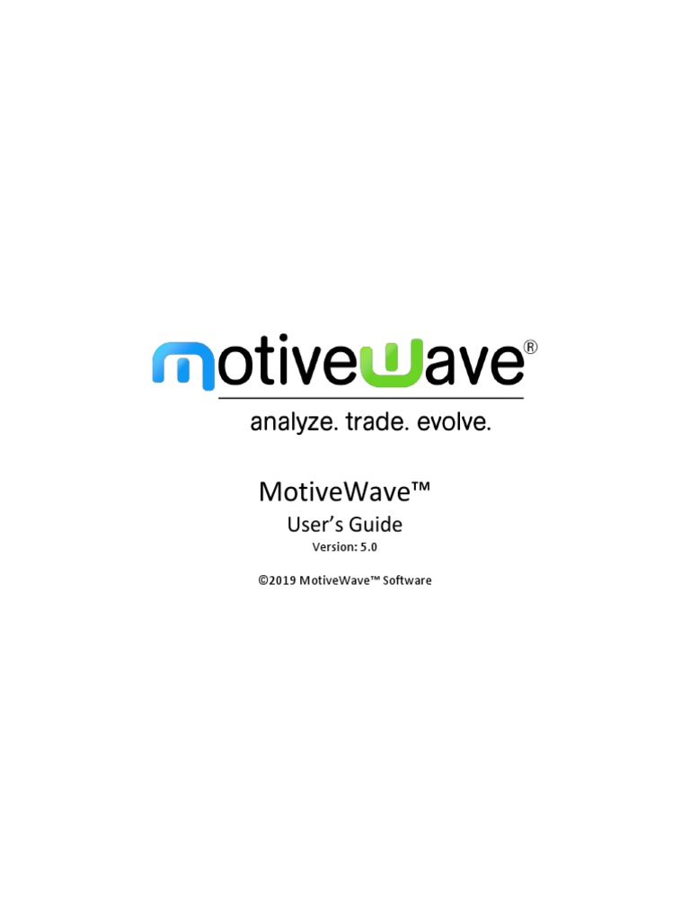 MotiveWave Users Guide | PDF | Command Line Interface | Backup