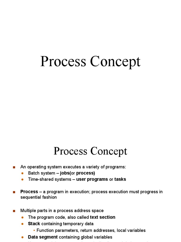 Process Concept Pdf Process Computing Concurrent Computing