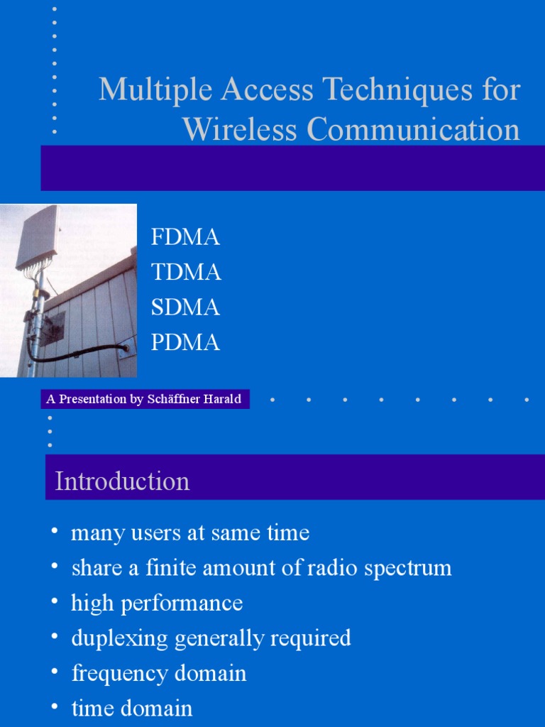 Multiple Access Techniques in Wireless | PDF | Channel Access Method ...