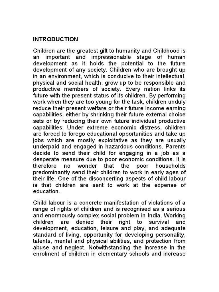 Child Labour | PDF | Labour Economics | Child Labour