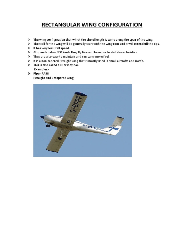Rectangular Wing | PDF | Drag (Physics) | Wing