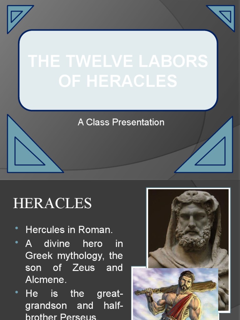 The Twelve Labours of Heracles - Class Presentation | PDF | Argonauts ...