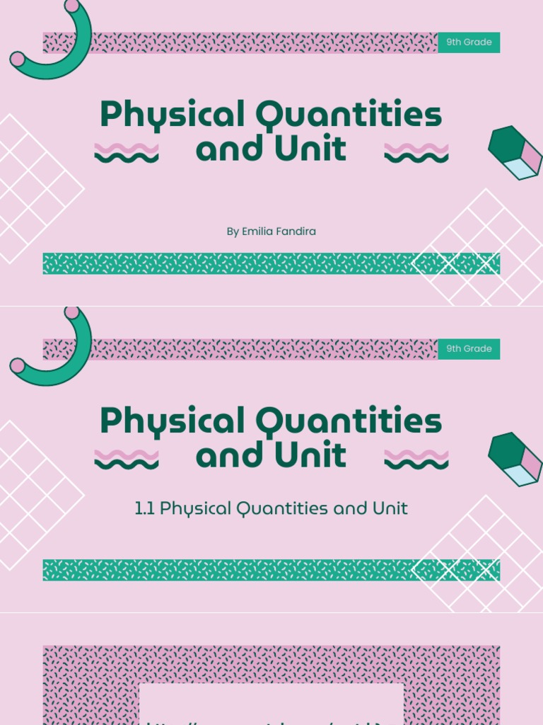 Physical Quantities and Unit: 9th Grade | PDF | Observational Error | Uncertainty