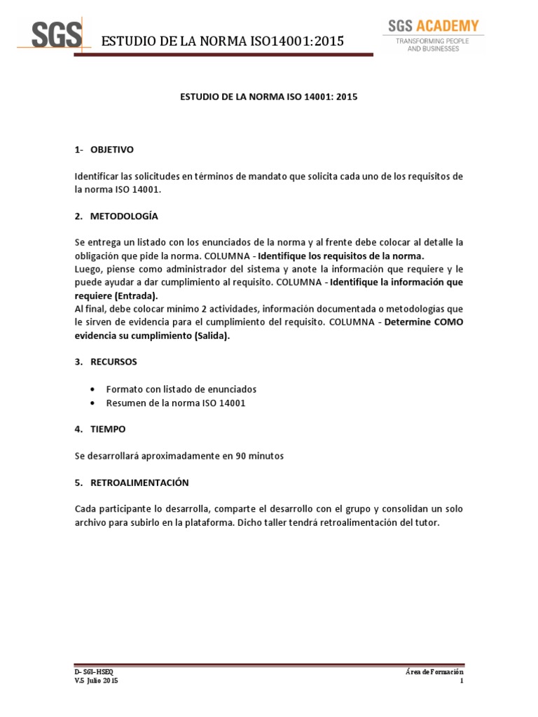 Hseq Actividad 3 Pdf Planificación Business
