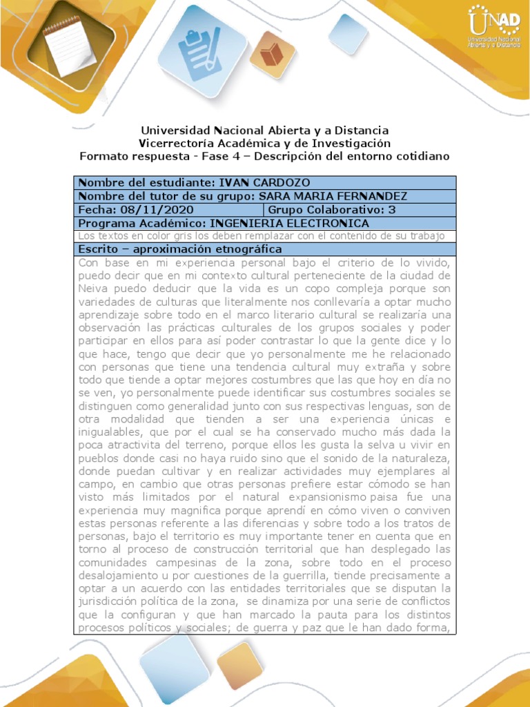 Fase 4 Ivan Cardozo | PDF | Etnografía | Science