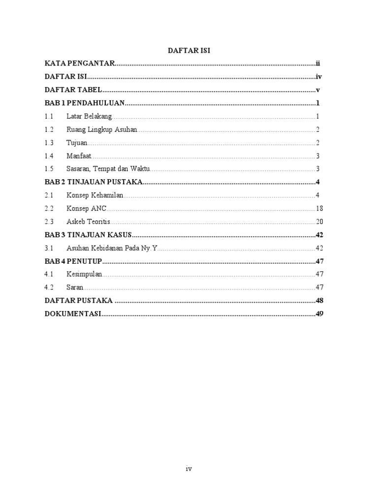 Daftar Isi Dokumen Kebidanan | PDF | Teknologi & Rekayasa