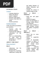 IMAT 2025 Syllabus | PDF
