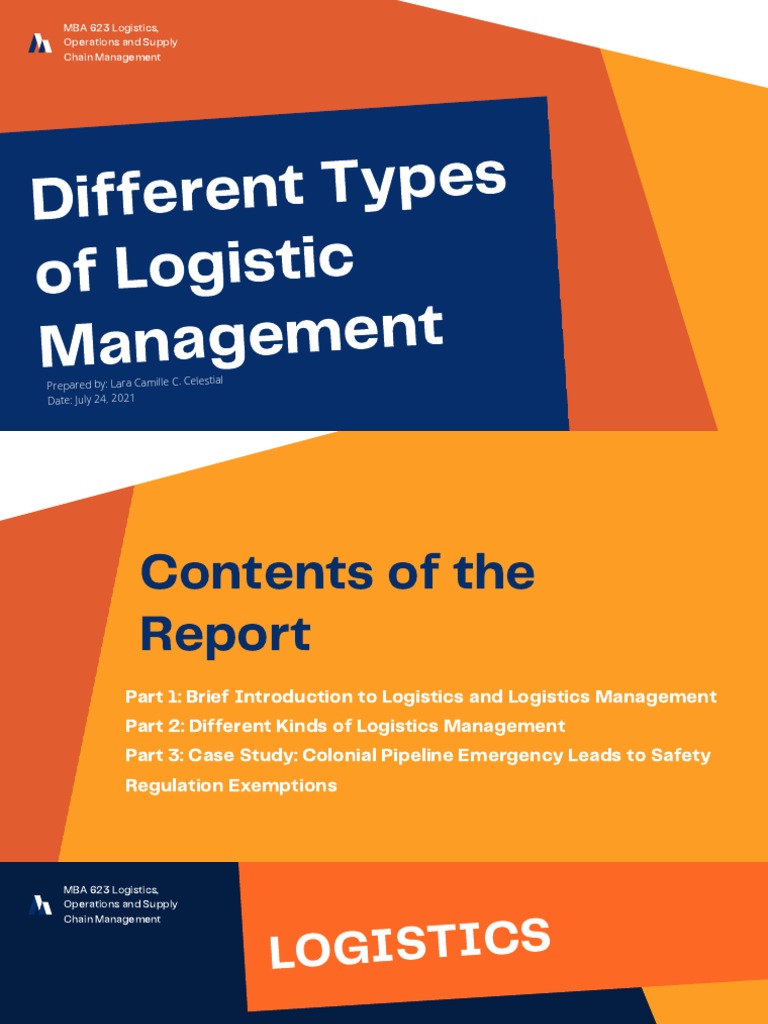 1.4 Different Types of Logistics Management | PDF | Logistics | Supply ...