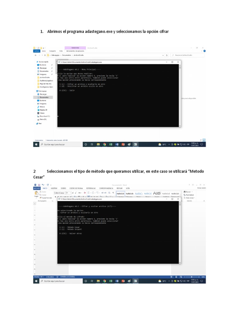 Guía paso a paso para cifrar y descifrar archivos utilizando el método ...