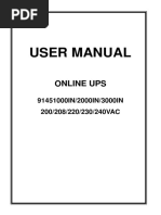 UPS Error Codes and Faults Guide | PDF | Power Inverter | Battery Charger