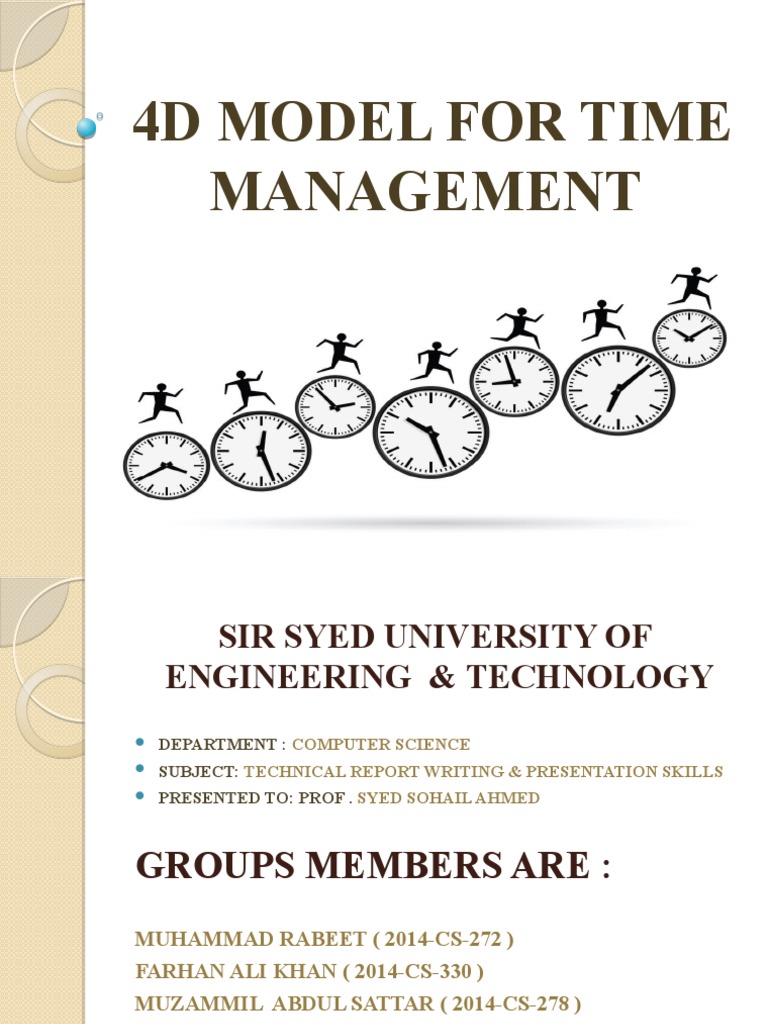 Understanding the 4 D's of Time Management | PDF | Career & Growth ...