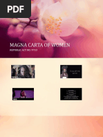 RA 9710 - Magna Carta of WomenII | PDF | Discrimination | Gender Studies