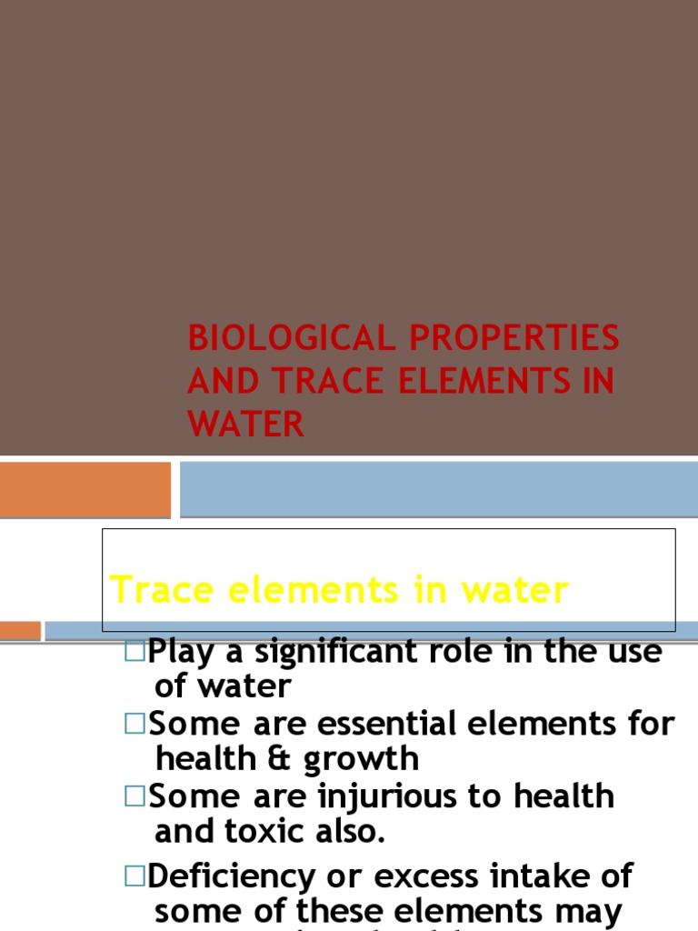 Biological Properties of Water | PDF