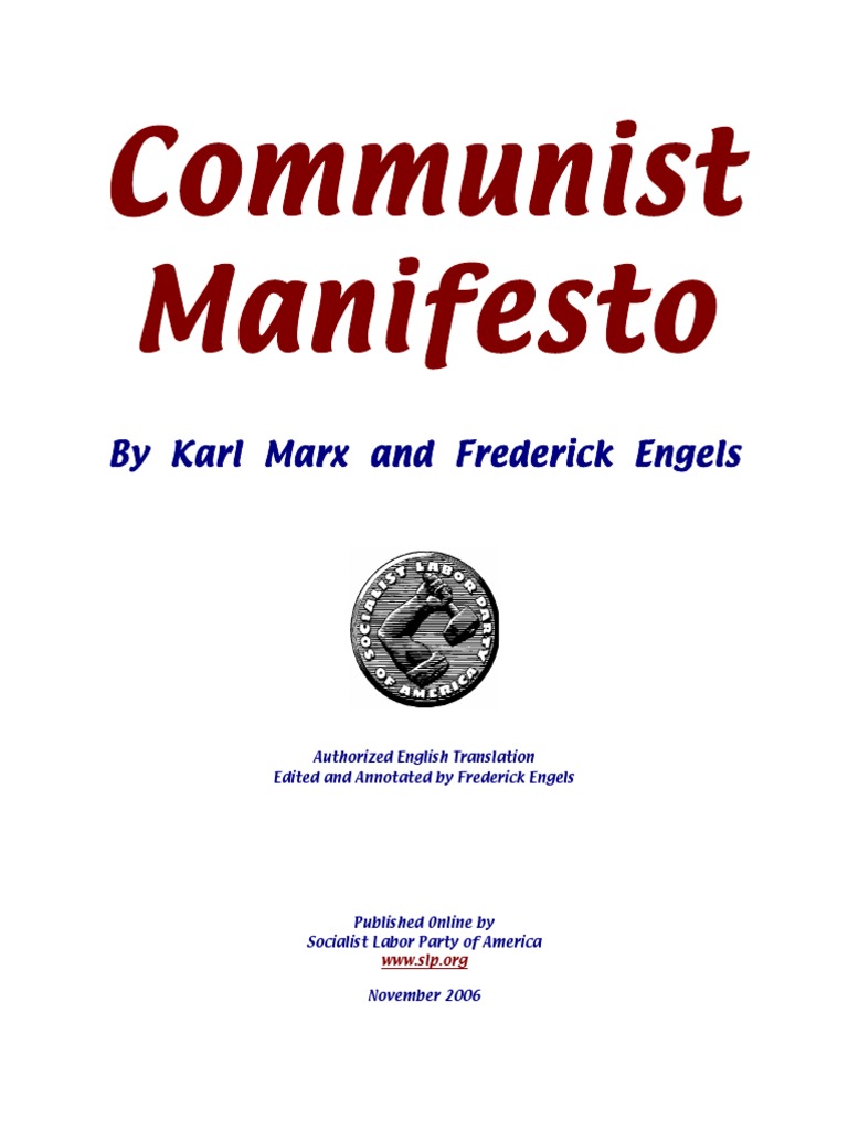 Communist Manifesto: by Karl Marx and Frederick Engels | PDF ...