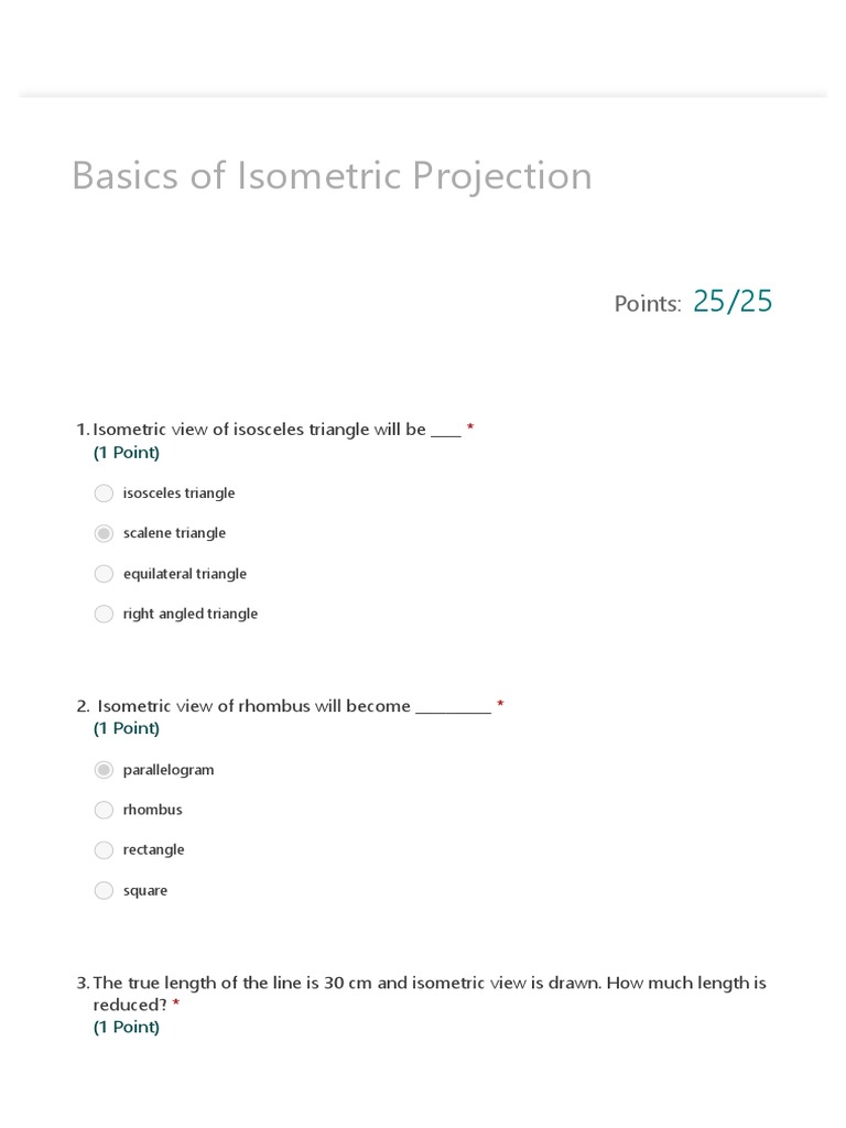 Isometric Projection Basics and Angles | PDF | Rectangle | Triangle