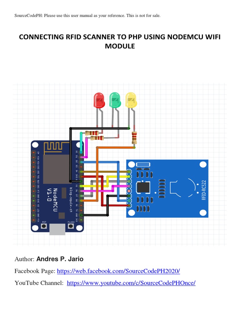 Connecting Rfid Scanner To Php Using Nodemcu Wifi Author Andres P Jario Facebook Page