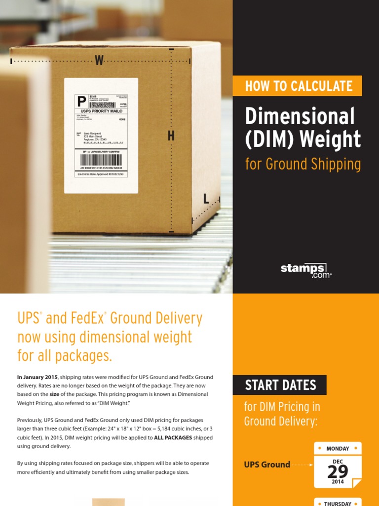 How To Calculate Dim Weight Guide | PDF | Consumer Goods | Trade