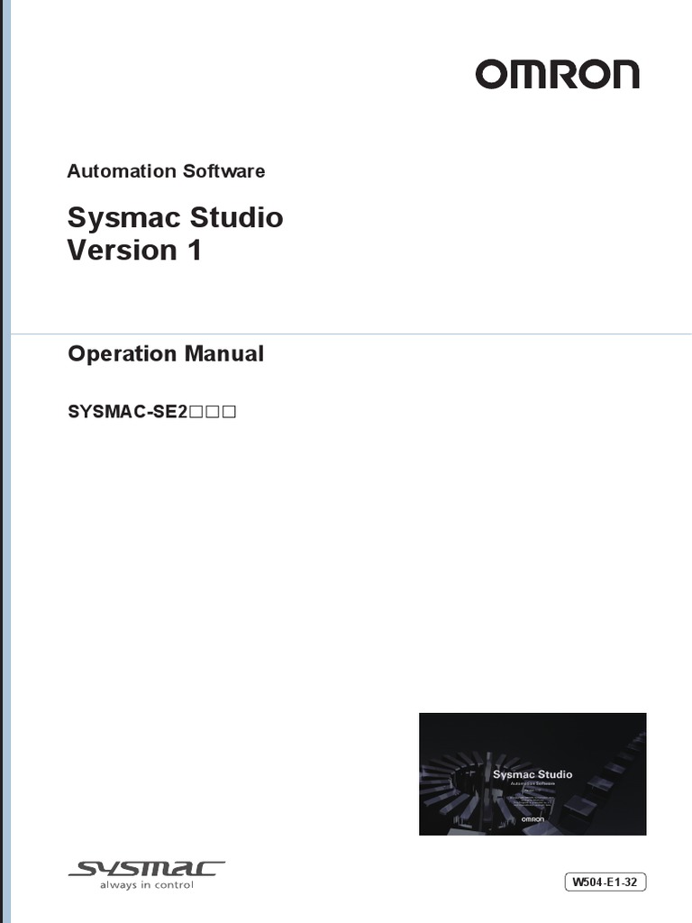 w504 Sysmac Studio Operation Manual en | PDF | Debugging | Online And ...