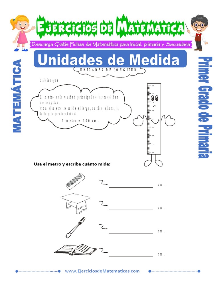 Unidades de Medida para Primero de Primaria | PDF | Reloj | Horología