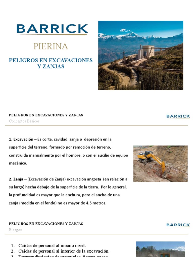 Riesgos en Excavaciones y Zanjas | PDF