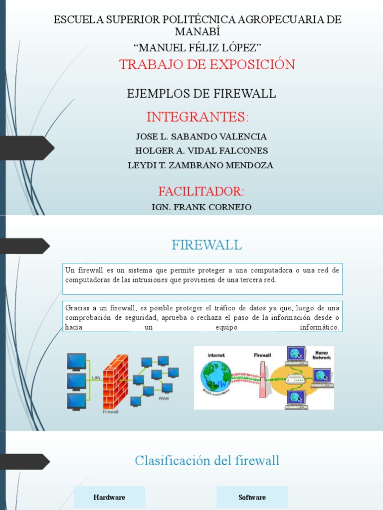 Tipos y Ventajas de Firewalls | PDF | Cortafuegos (informática) | Red ...