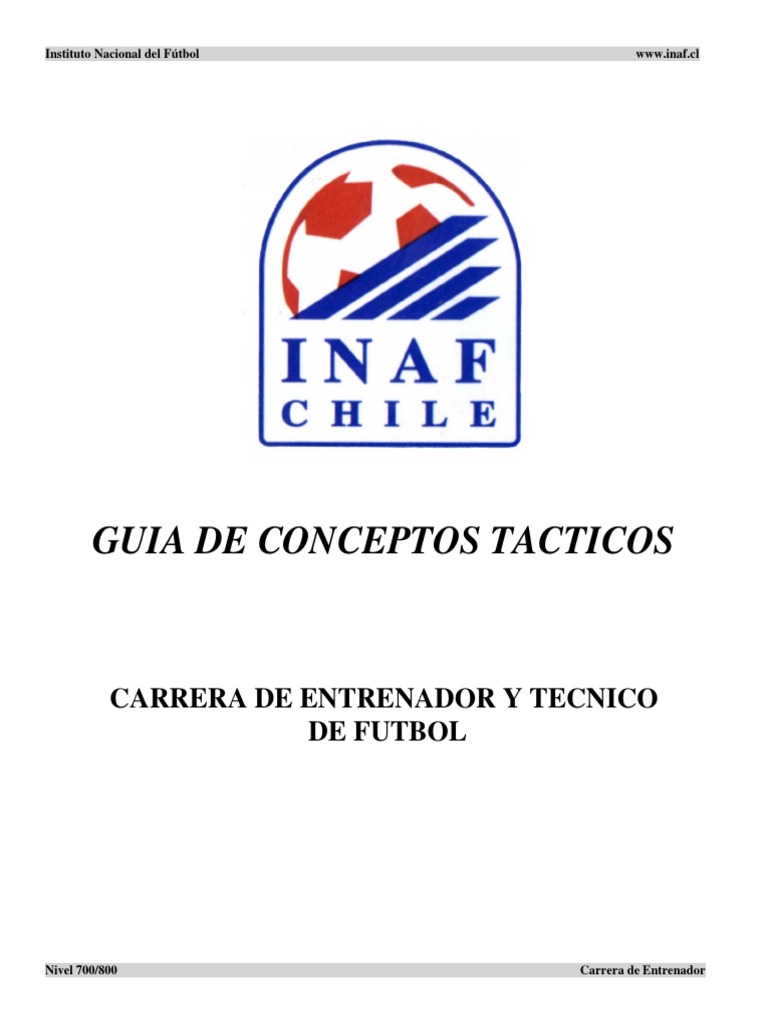 Guia Conceptos Tacticos | PDF | Defensor (Asociación de Fútbol) | Delantero (Asociación de Fútbol)