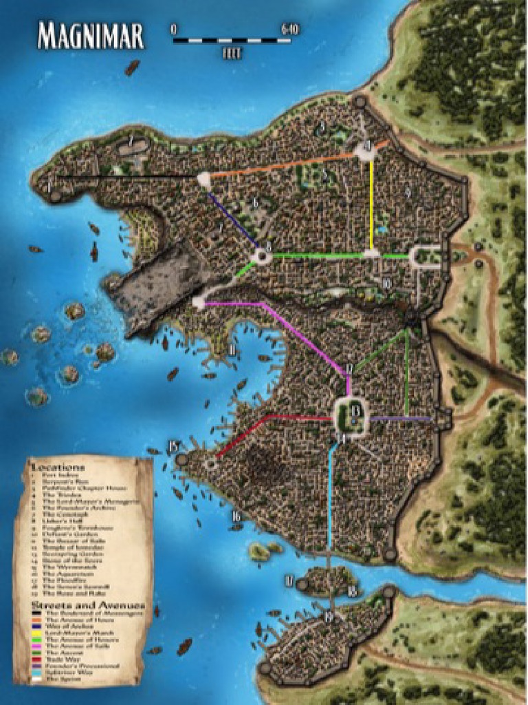 Pathfinder - Map - Magnimar | PDF