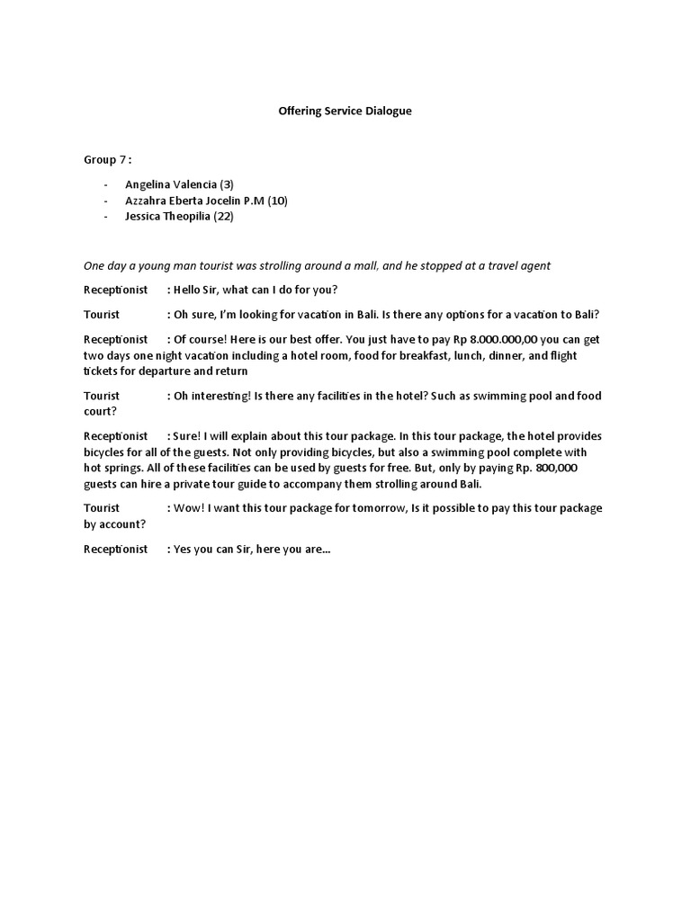 Offering Service Script | PDF