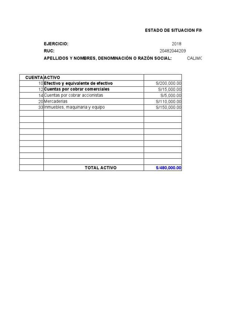 Ejerc. 1 Contabilidad. TAREA 2 | PDF | Valor neto | Contabilidad