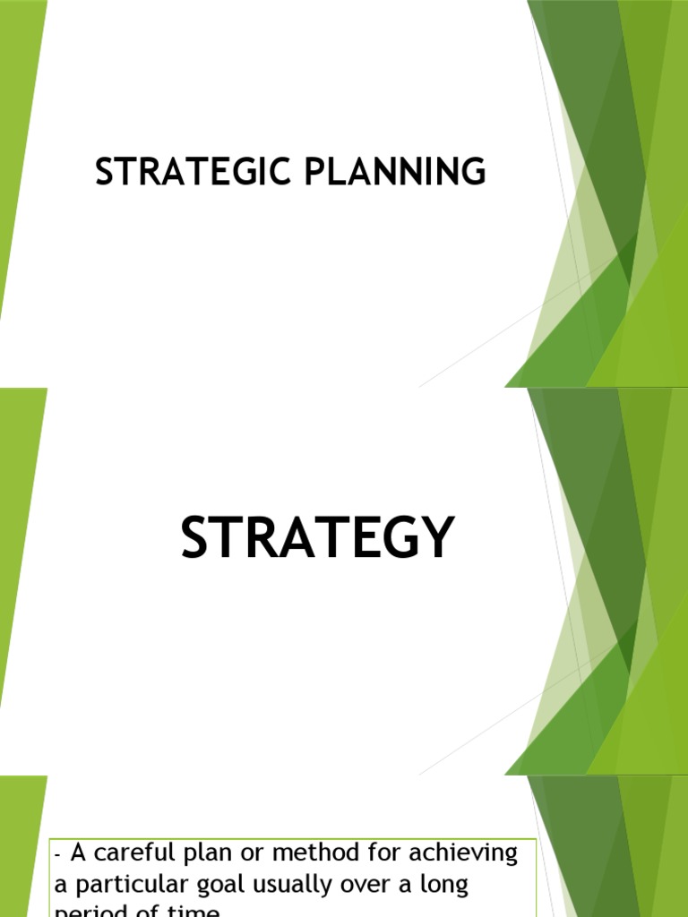 Strategic Planning | PDF | Strategic Planning | Goal