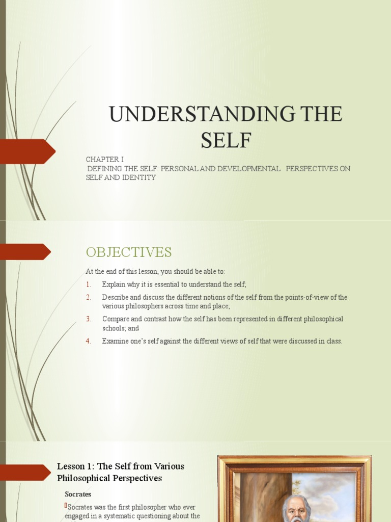Understanding The Self: Defining The Self: Personal and Developmental ...