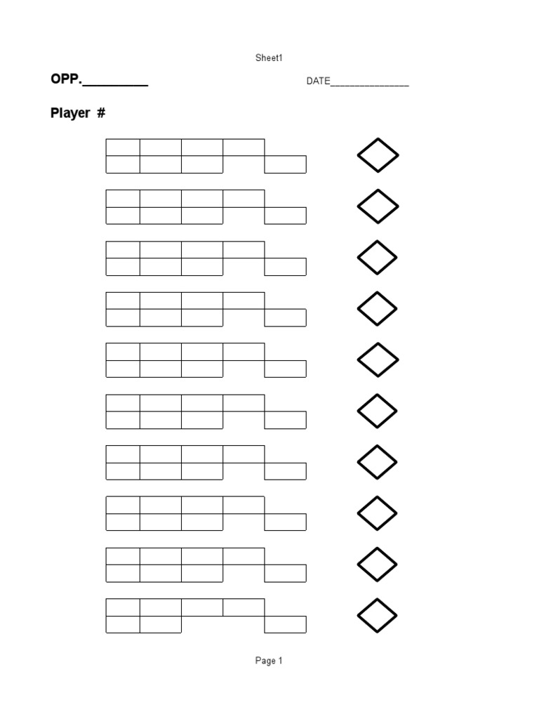 Pitching Chart | PDF