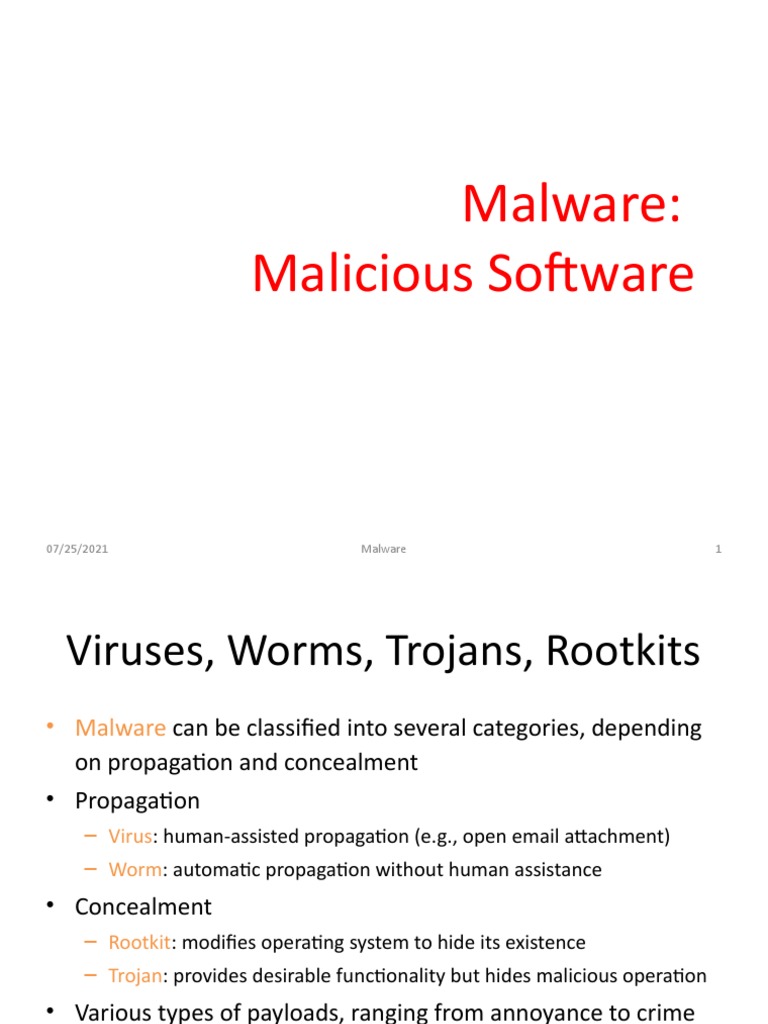 ch04 Malware | PDF | Malware | Computer Virus