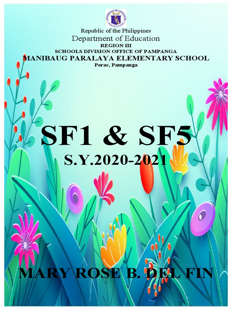 SF1 & SF5: Department of Education | PDF