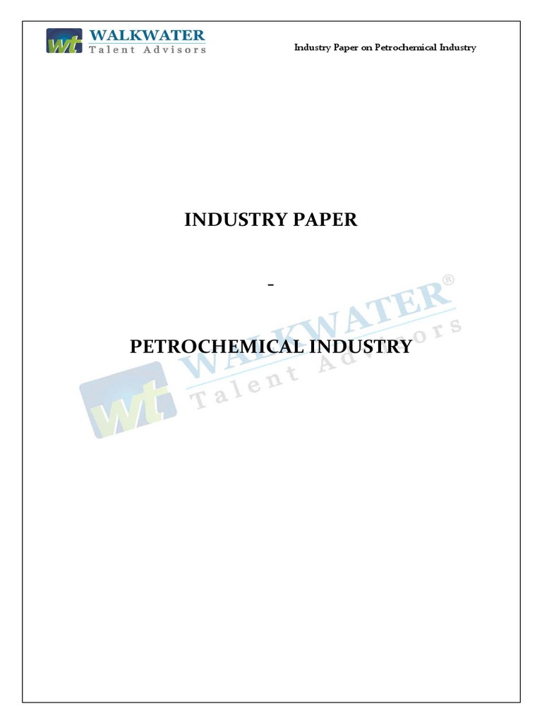 Industry Paper Petrochemicals Industry | PDF | Petrochemical | Hydrocarbons