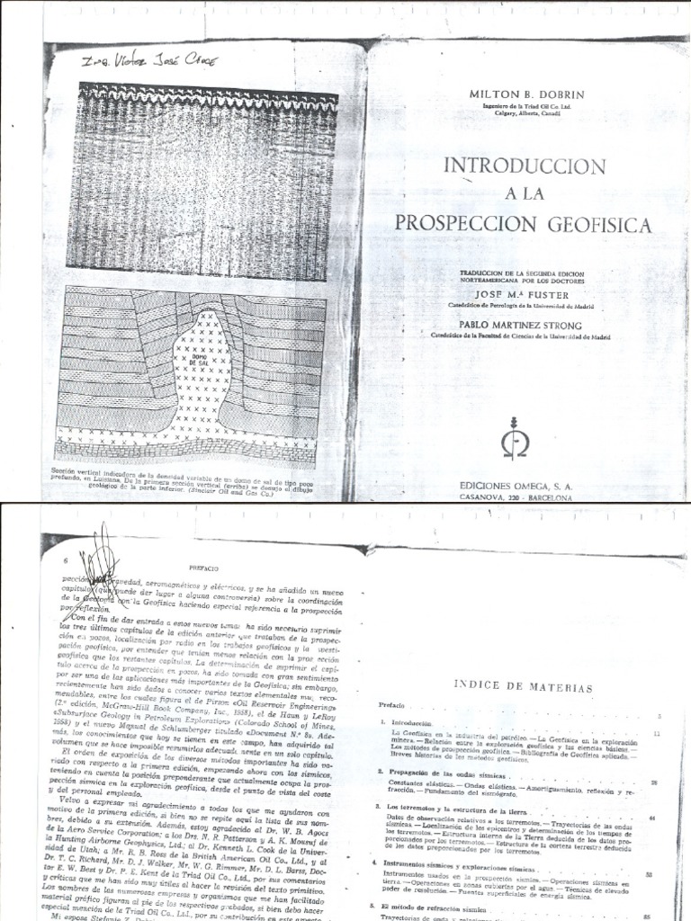 INTRODUCCION A LA PROSPECCION GEOFISICA - Dobrin | PDF