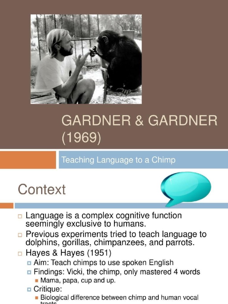 Teaching Apes Sign Language | PDF
